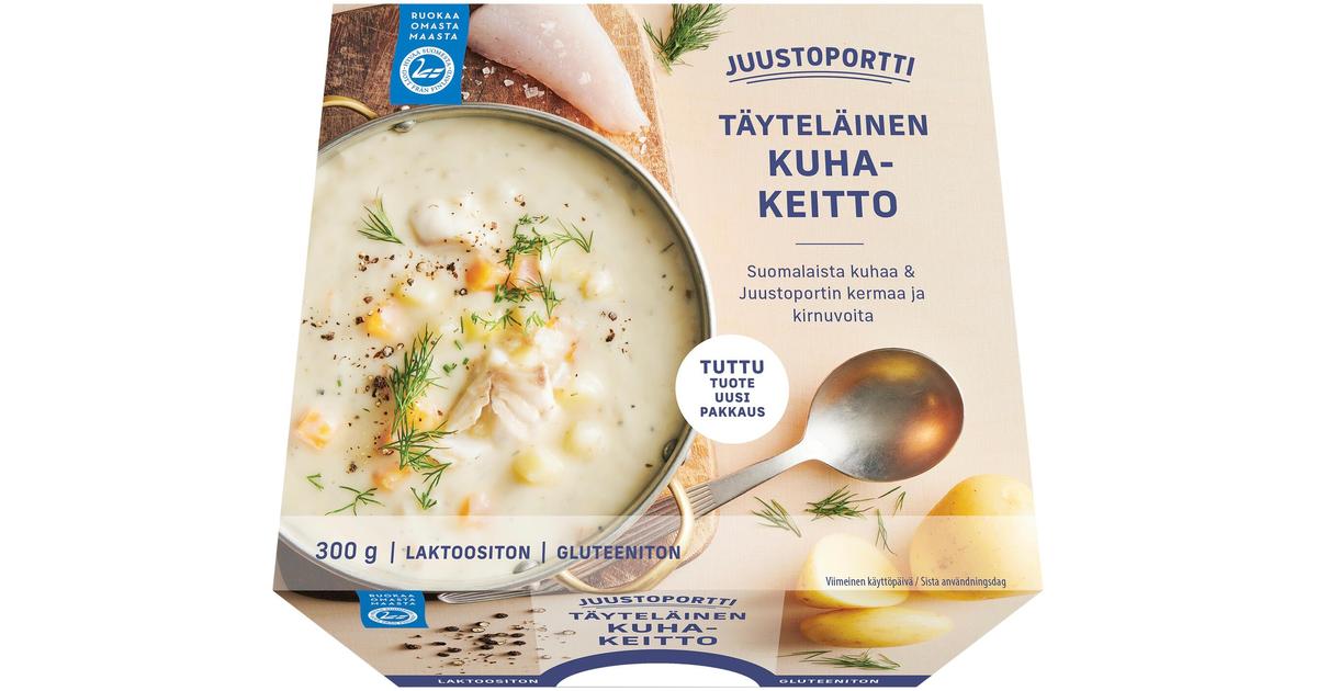 Juustoportti Täyteläinen Kuhakeitto 300g laktoositon, gluteeniton | S-kaupat ruoan verkkokauppa
