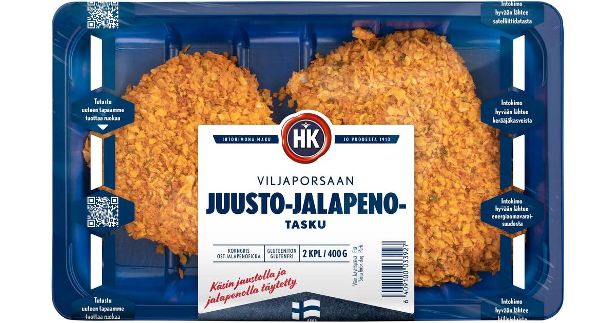 HK Viljaporsaan juusto-jalapenotasku 400 g | S-kaupat ruoan verkkokauppa