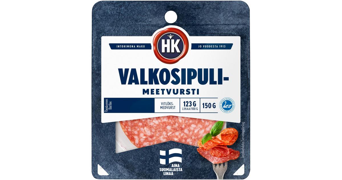 HK Valkosipuli Meetvursti 150 g | S-kaupat ruoan verkkokauppa