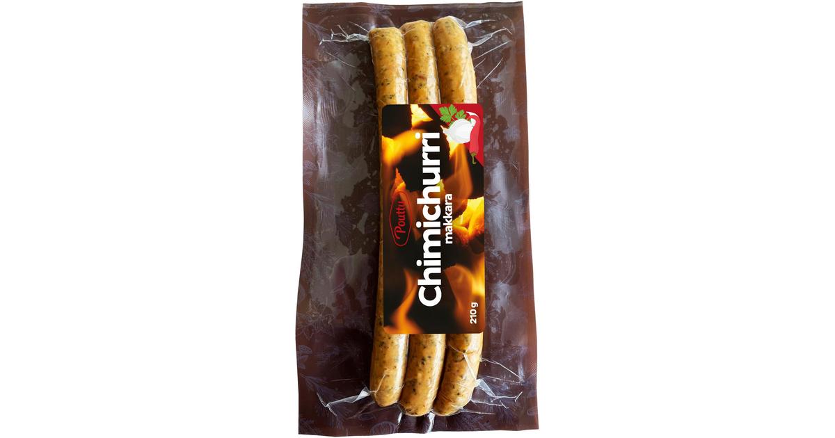 Pouttu Grillimakkara chimichurri 210g | S-kaupat ruoan verkkokauppa