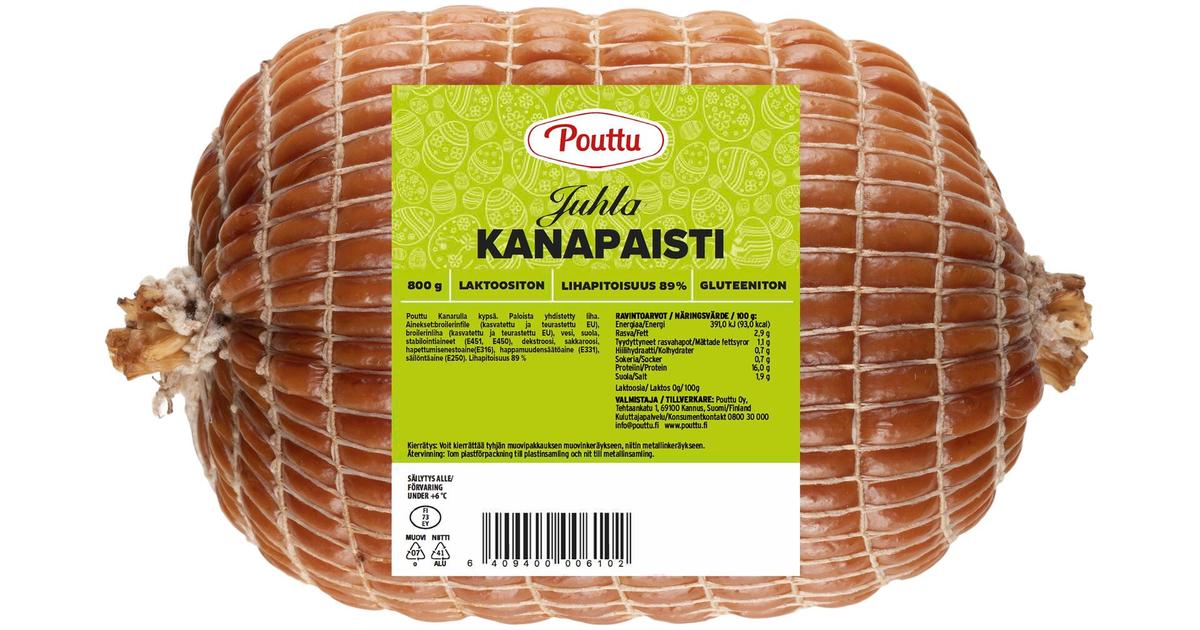 Pouttu Juhla Kanapaisti 800g | S-kaupat ruoan verkkokauppa