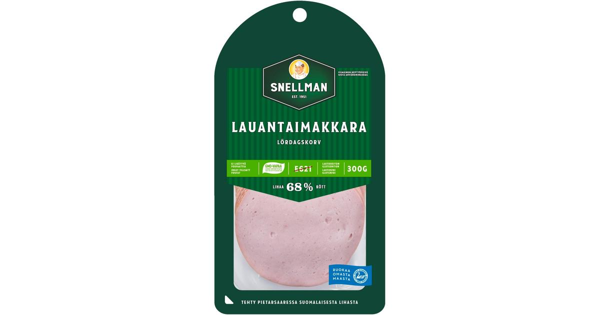 Snellman Lauantaimakkara 300g | S-kaupat ruoan verkkokauppa