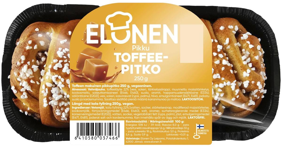Elonen Pikku Toffeepitko 250g vegaaninen | S-kaupat ruoan verkkokauppa