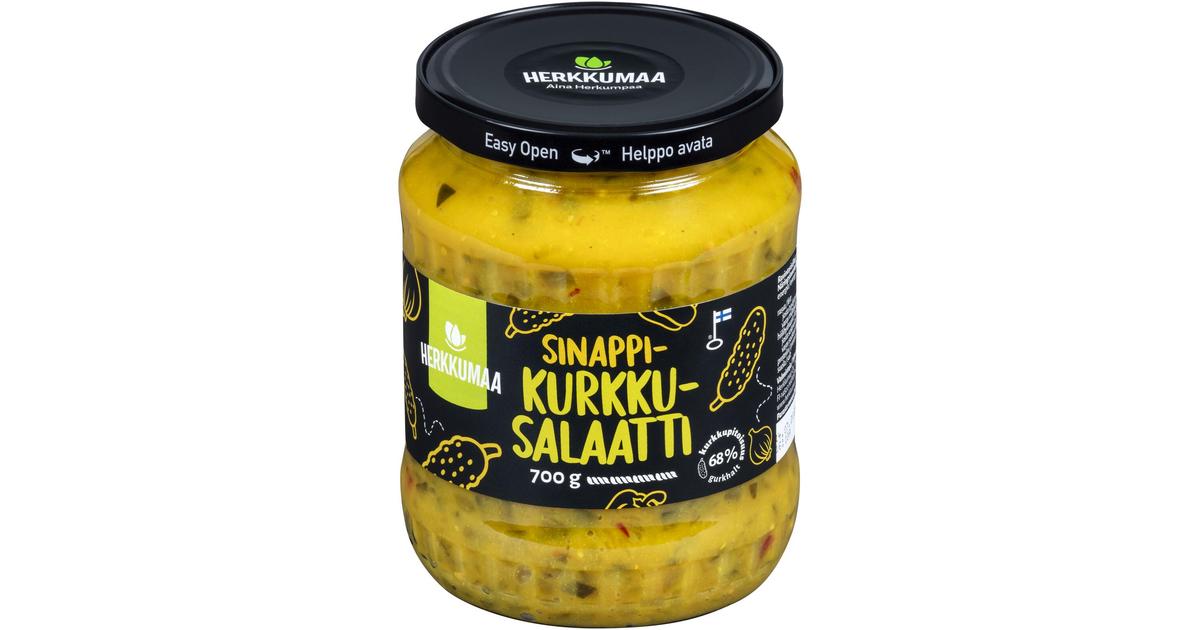 Herkkumaa Sinappikurkkusalaatti 700g | S-kaupat ruoan verkkokauppa