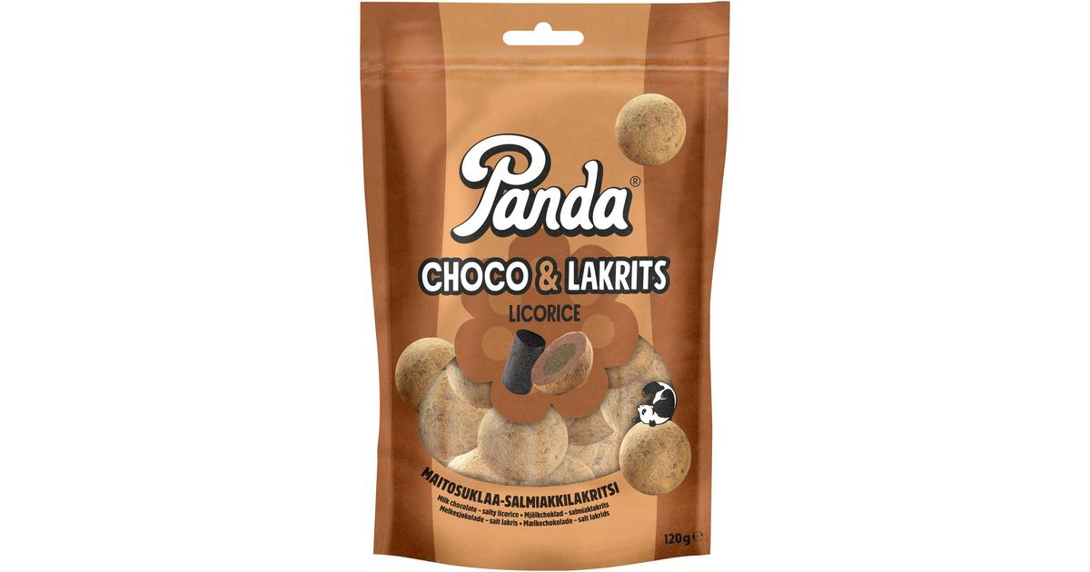 Panda Choco Lakrits suklaa lakritsi 120g | S-kaupat ruoan verkkokauppa