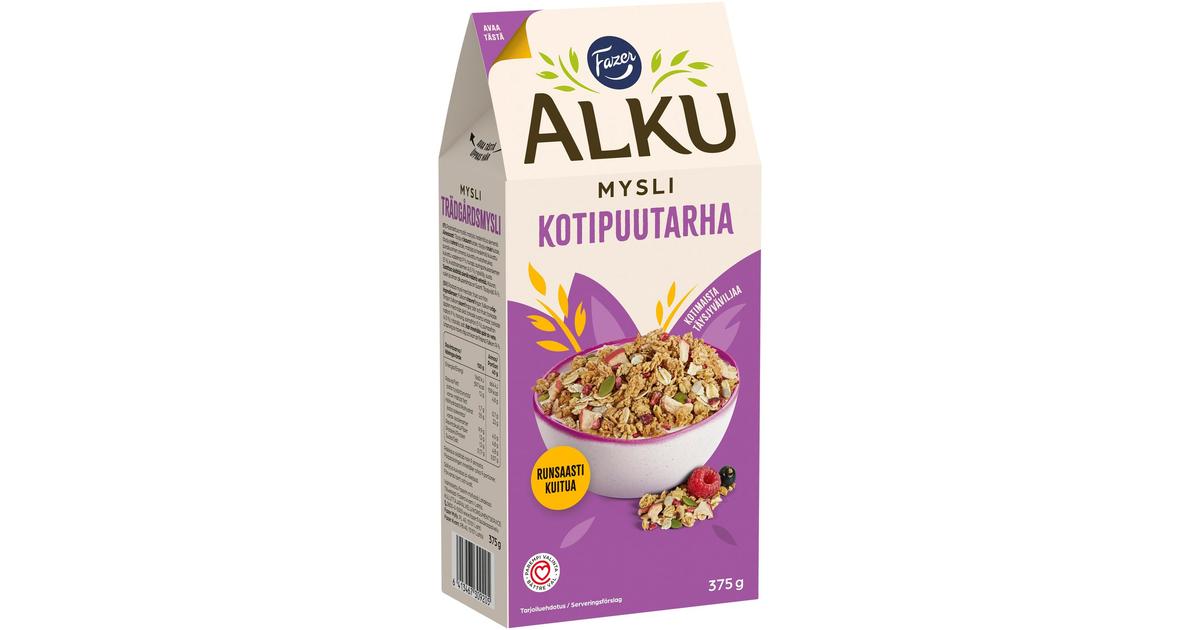 Fazer Alku Kotipuutarhamysli 375 g | S-kaupat ruoan verkkokauppa