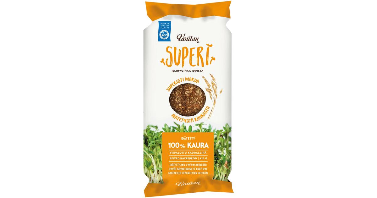 Uotilan Superi 100% Kaura 420g, kauraleipä | S-kaupat ruoan verkkokauppa