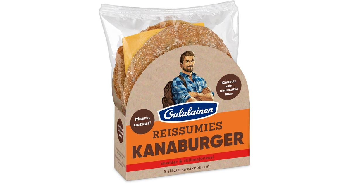 Oululainen Reissumies Kanaburger 160g | S-kaupat ruoan verkkokauppa