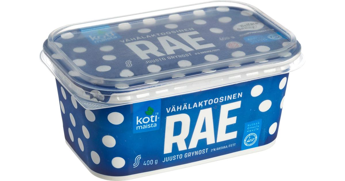 Kotimaista vähälaktoosinen raejuusto 2% 400g | S-kaupat ruoan verkkokauppa