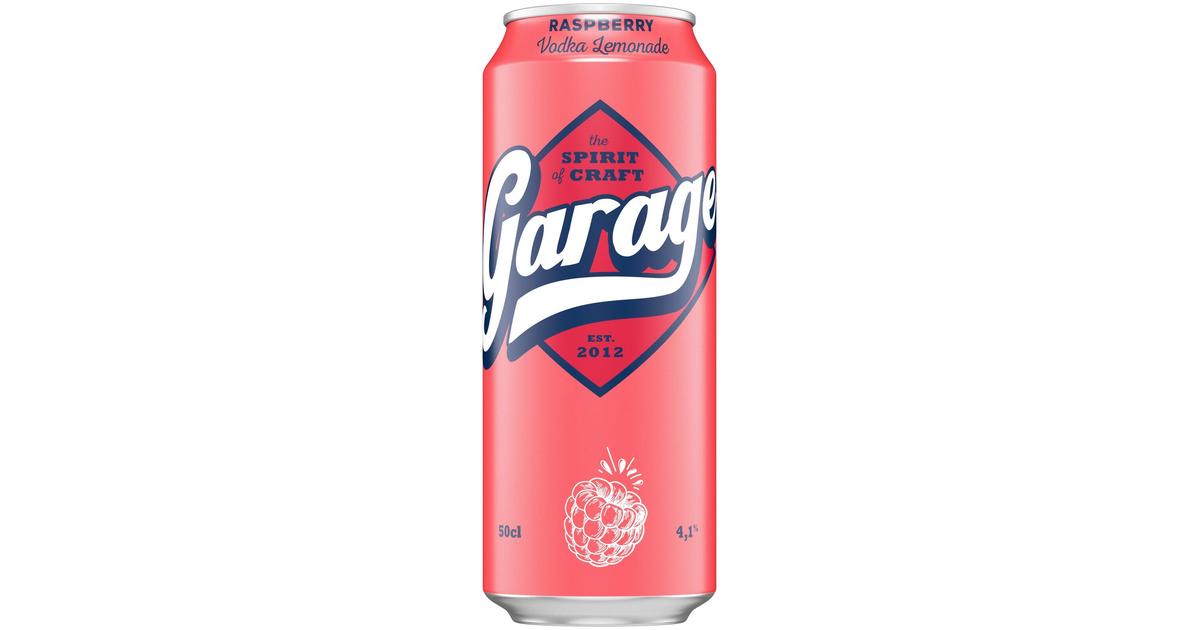Garage Vodka Lemonade Raspberry maustettu alkoholijuoma 4,1 % tölkki 0 ...