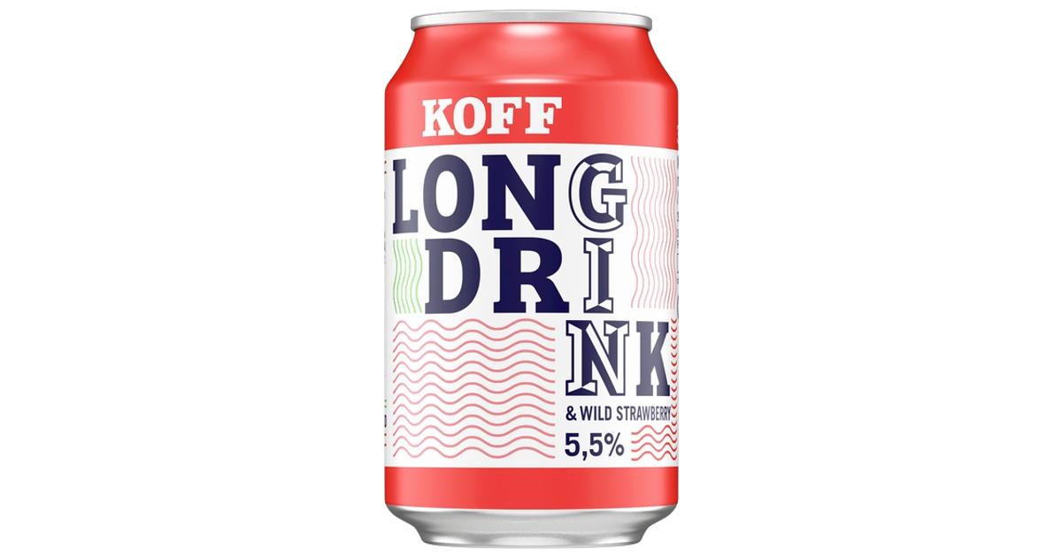 Koff Long Drink Wild Strawberry long drink 5,5 % tölkki 0,33 L | S ...