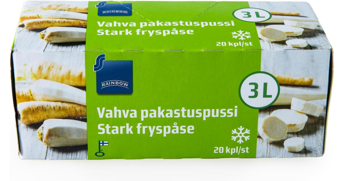 Rainbow 3 L vahva pakastepussi | S-kaupat ruoan verkkokauppa