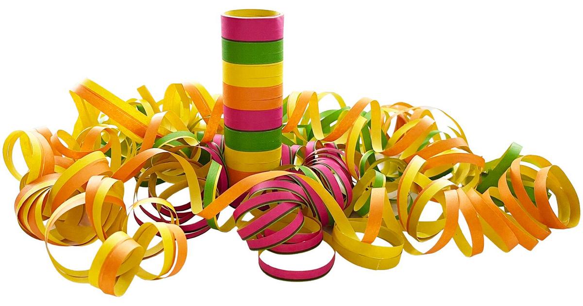 Serpentiini neon-väriraidat 2 rll/pkt | S-kaupat ruoan verkkokauppa