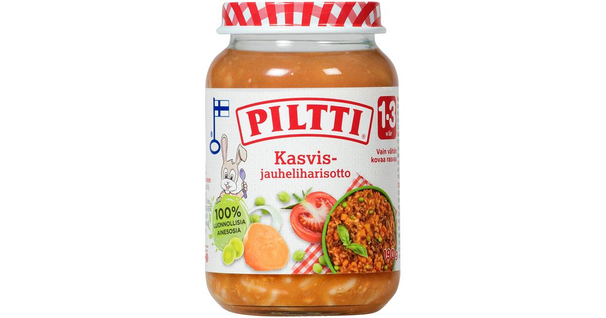 Piltti 190g Kasvis-jauheliharisotto lastenateria 1-3v | S-kaupat ruoan ...