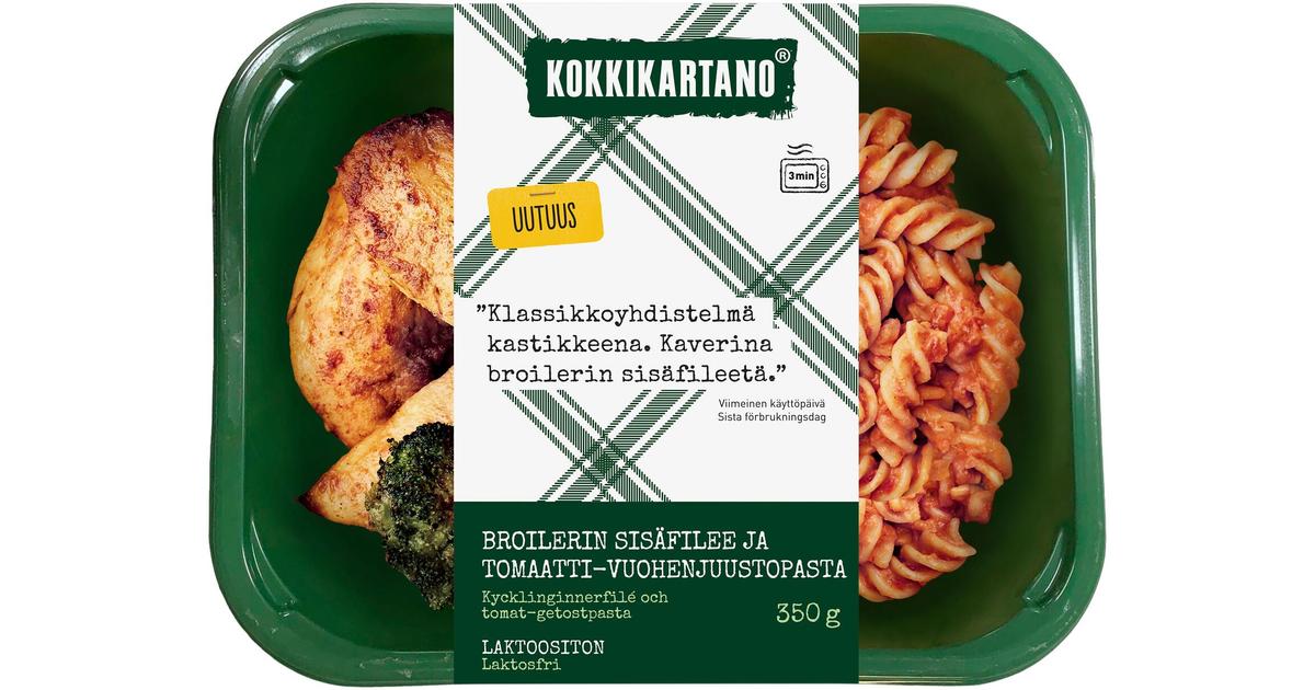 Kokkikartano Broileri-tomaattipasta 350g | S-kaupat ruoan verkkokauppa