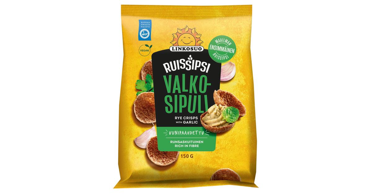 Linkosuo Ruissipsi valkosipuli 150g | S-kaupat ruoan verkkokauppa
