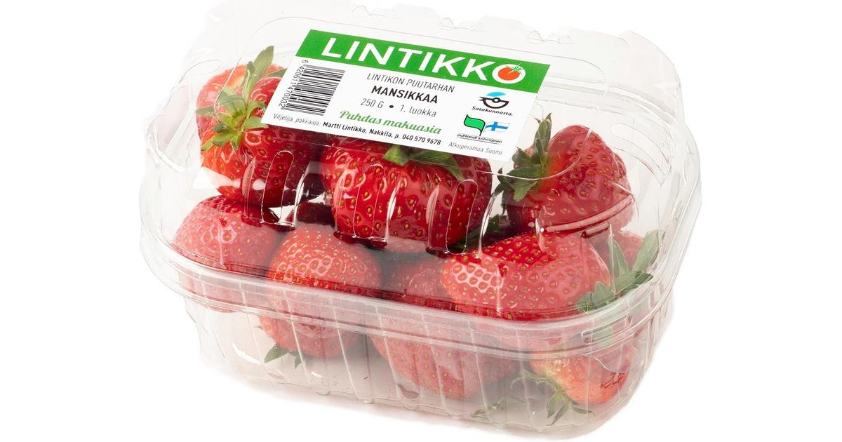Lintikon puutarhan mansikkaa 250g | S-kaupat ruoan verkkokauppa