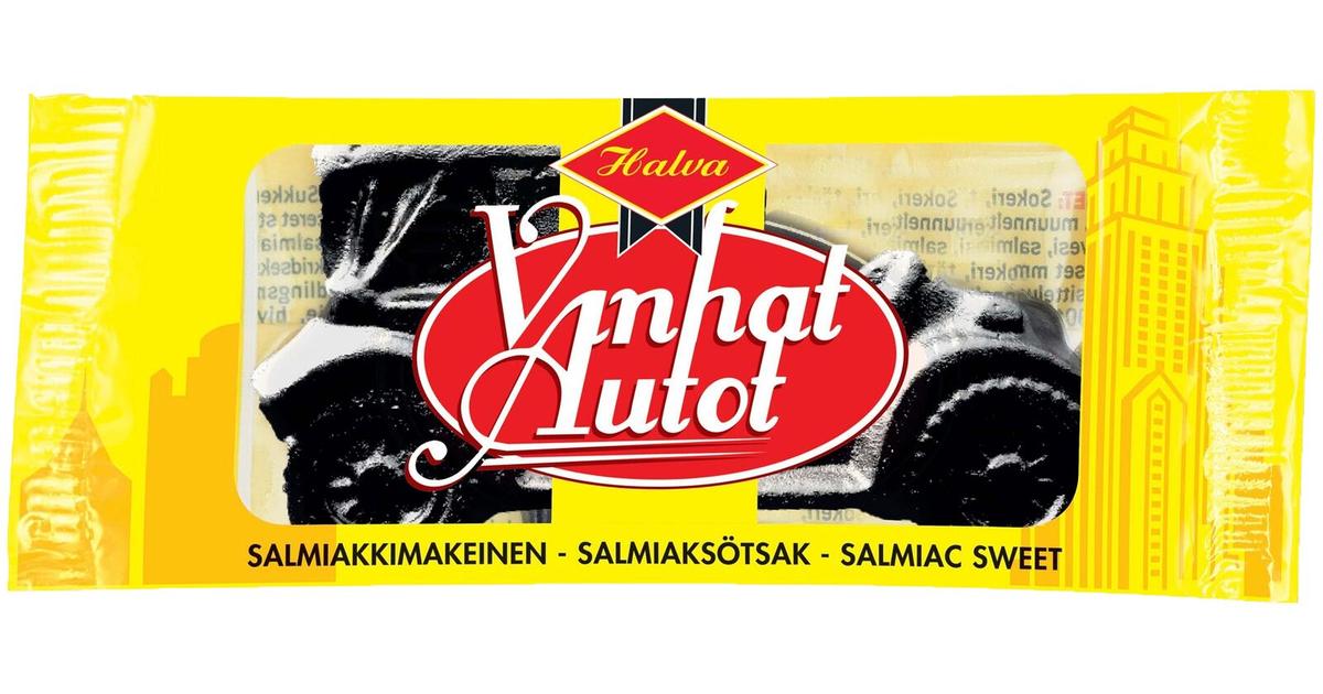 Halva Vanhat Autot salmiakki 15 g | S-kaupat ruoan verkkokauppa