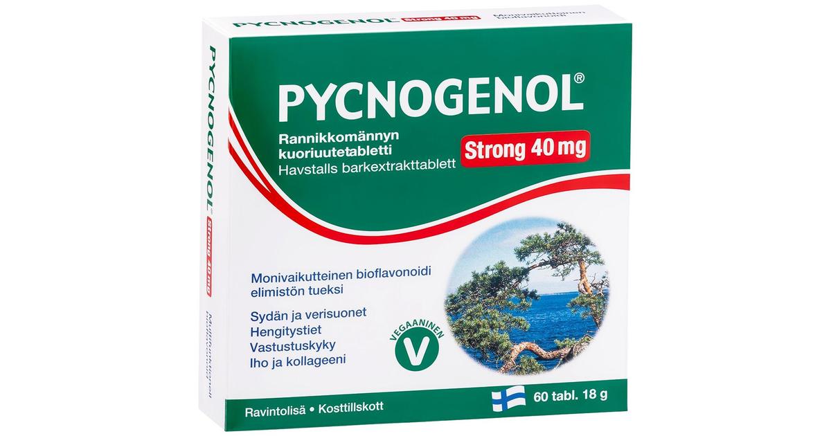 Pycnogenol Strong 40 mg rannikkomännyn kuoriuutetabletti 60 tabl | S ...