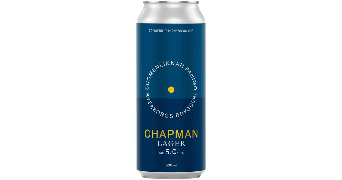 Suomenlinnan Panimo 50cl Chapman Lager 5% tölkki olut | S-kaupat ruoan ...