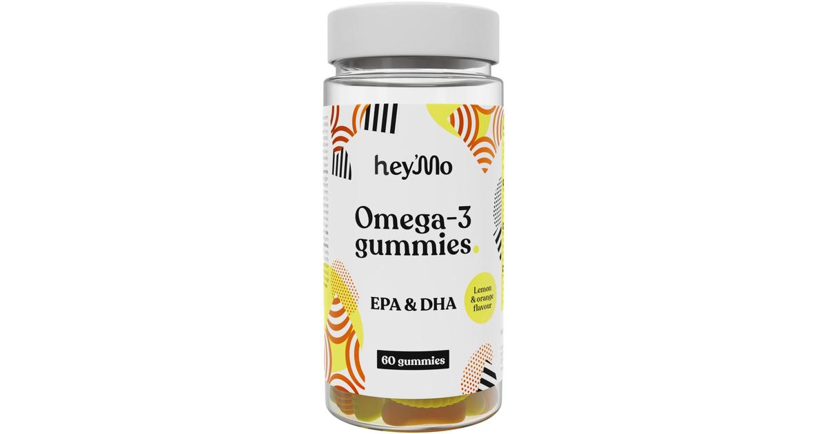 hey´Mo Omega-3 gummies sitruuna & appelsiini 60kpl | S-kaupat ruoan ...