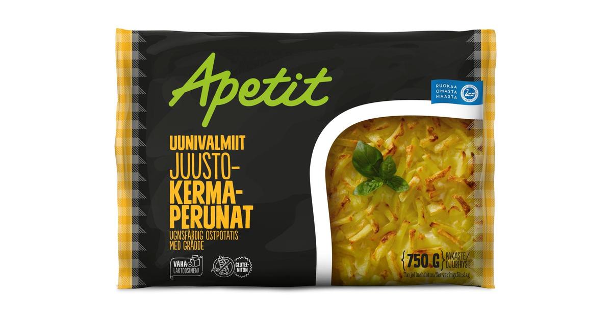 Apetit Uunivalmiit Juustokermaperunat pakaste 750g | S-kaupat ruoan verkkokauppa