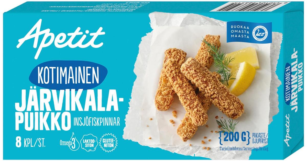 Apetit Kotimaiset Järvikalapuikot pakaste 200g | S-kaupat ruoan verkkokauppa