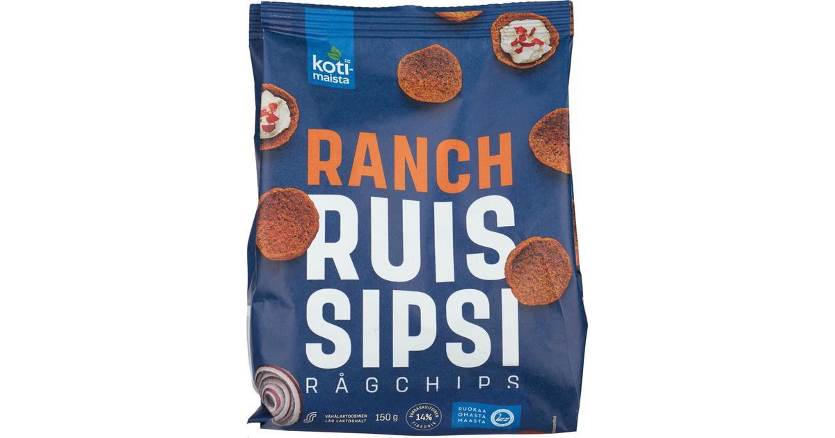 Kotimaista Ruissipsi Ranch 150 g | S-kaupat ruoan verkkokauppa