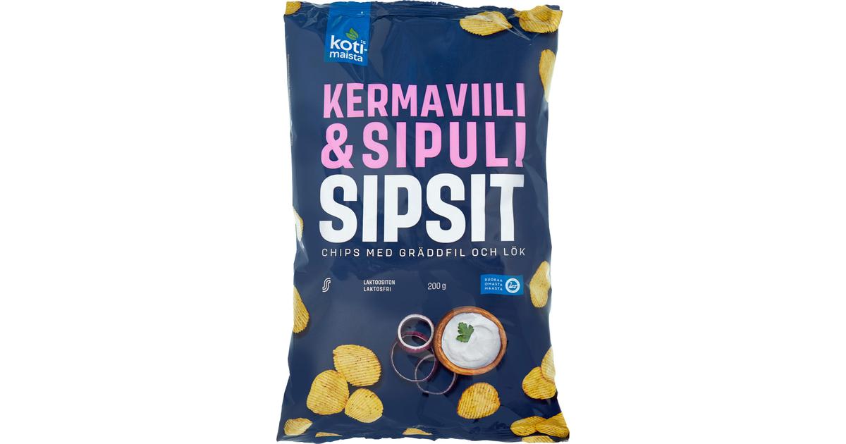 Kotimaista Kermaviili & sipuli sipsit 200g | S-kaupat ruoan verkkokauppa