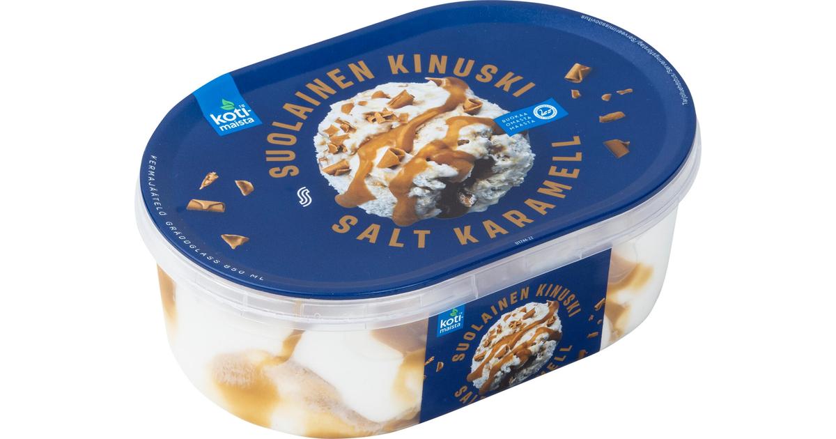 Kotimaista suolainen kinuski kermajäätelö 850 ml | S-kaupat ruoan ...