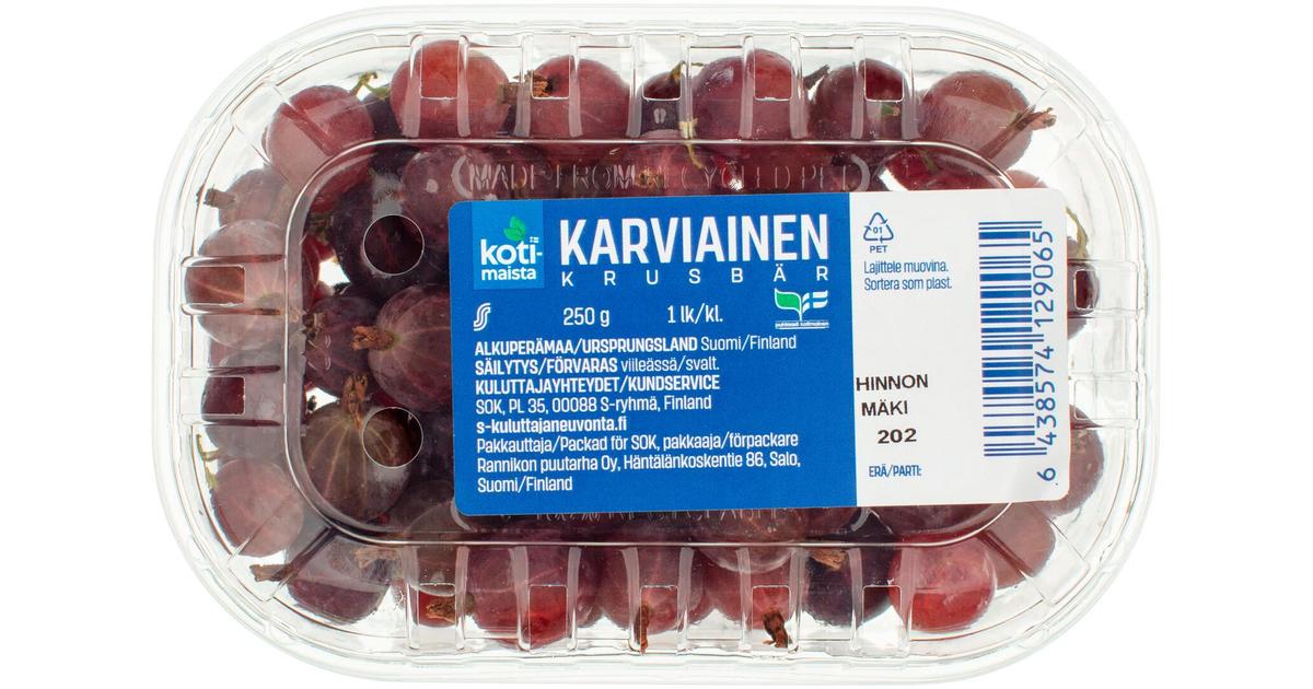 Kotimaista karviainen 250g | S-kaupat ruoan verkkokauppa
