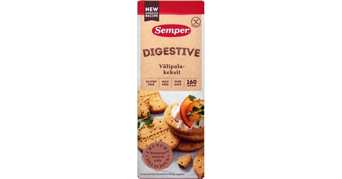 Semper Gluteeniton Digestive keksi 160g | S-kaupat ruoan verkkokauppa
