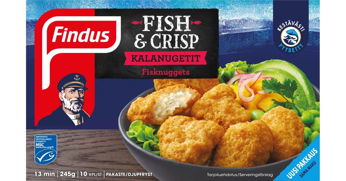 Findus Fish & Crisp kalanuggetit MSC 245g, pakaste | S-kaupat ruoan ...