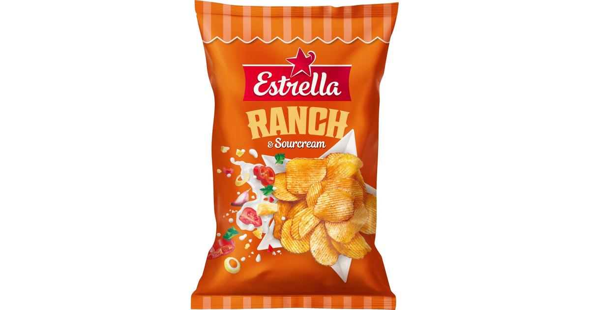 Estrella Sourcream & Ranch Sipsi 275g | S-kaupat ruoan verkkokauppa