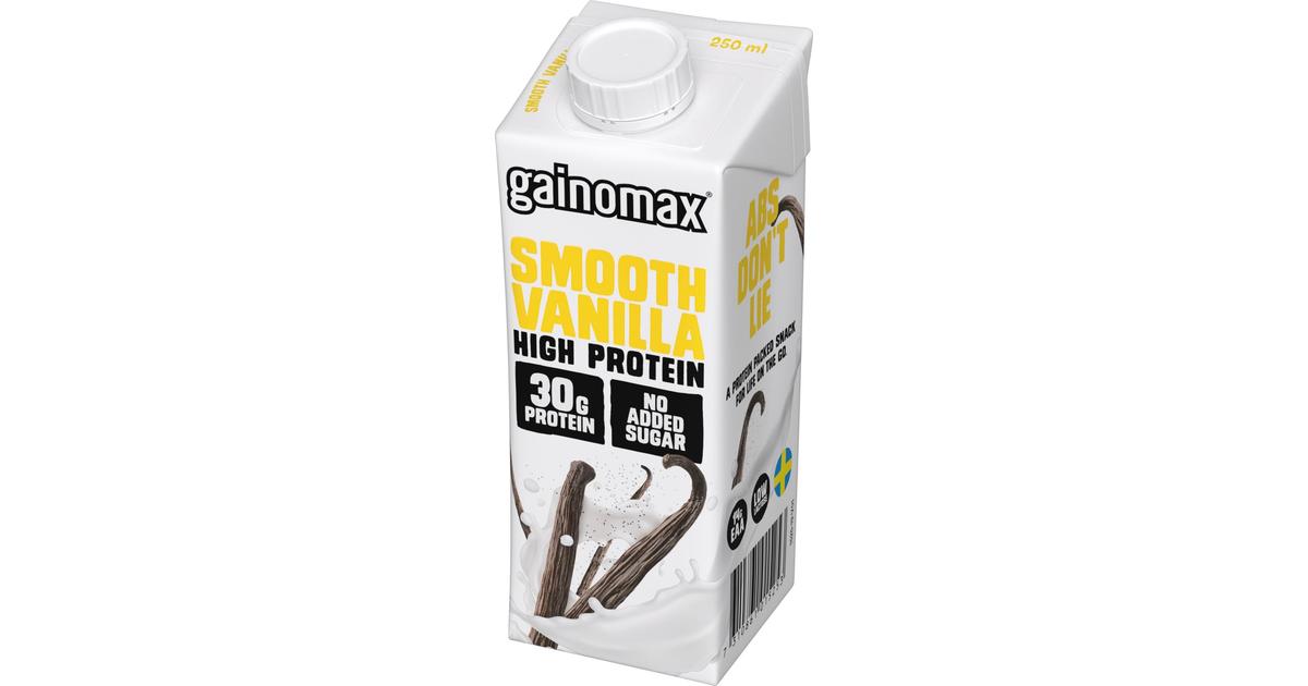 Gainomax High Protein drink Smooth Vanilla Proteiinijuoma 250ml | S-kaupat ruoan verkkokauppa
