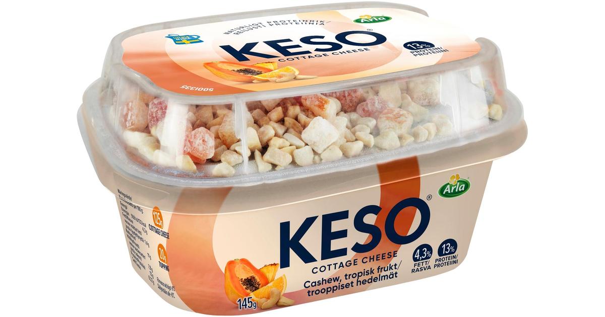 Arla Keso raejuusto cashew-trooppiset hedelmät 145 g | S-kaupat ruoan ...