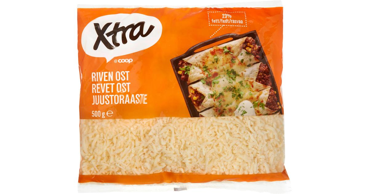 Xtra 500g juustoraaste 23% rasvaa | S-kaupat ruoan verkkokauppa