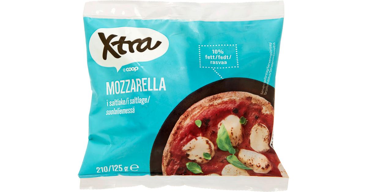 Xtra mozzarellajuusto 210/125g 10% rasvaa | S-kaupat ruoan verkkokauppa