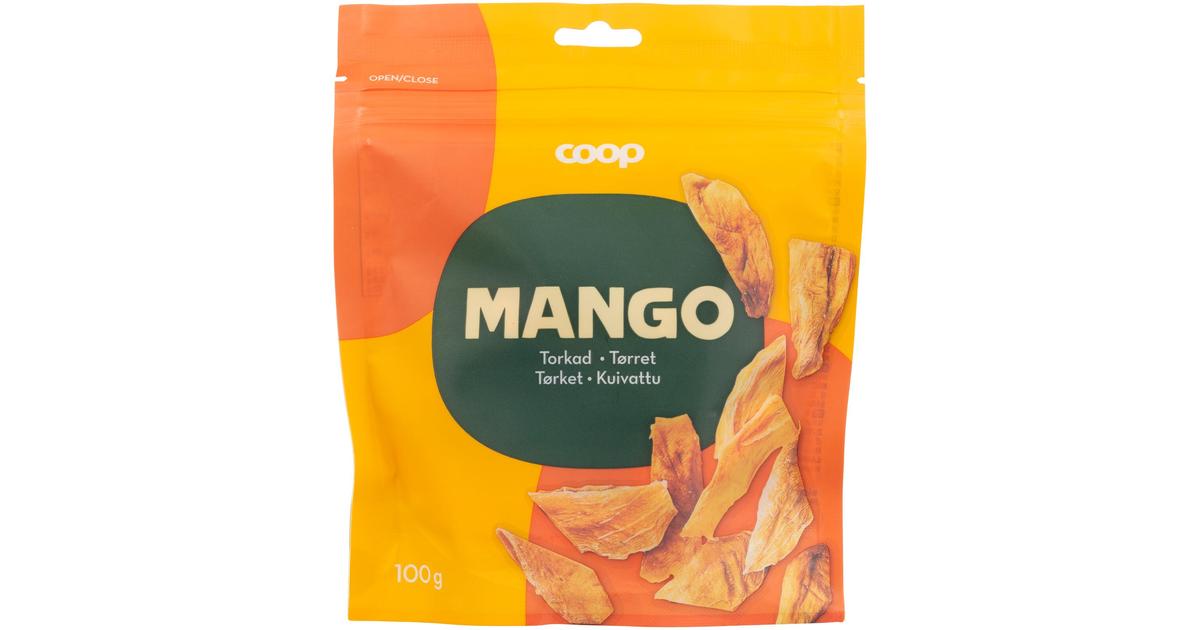 Coop kuivattu mango 100 g | S-kaupat ruoan verkkokauppa