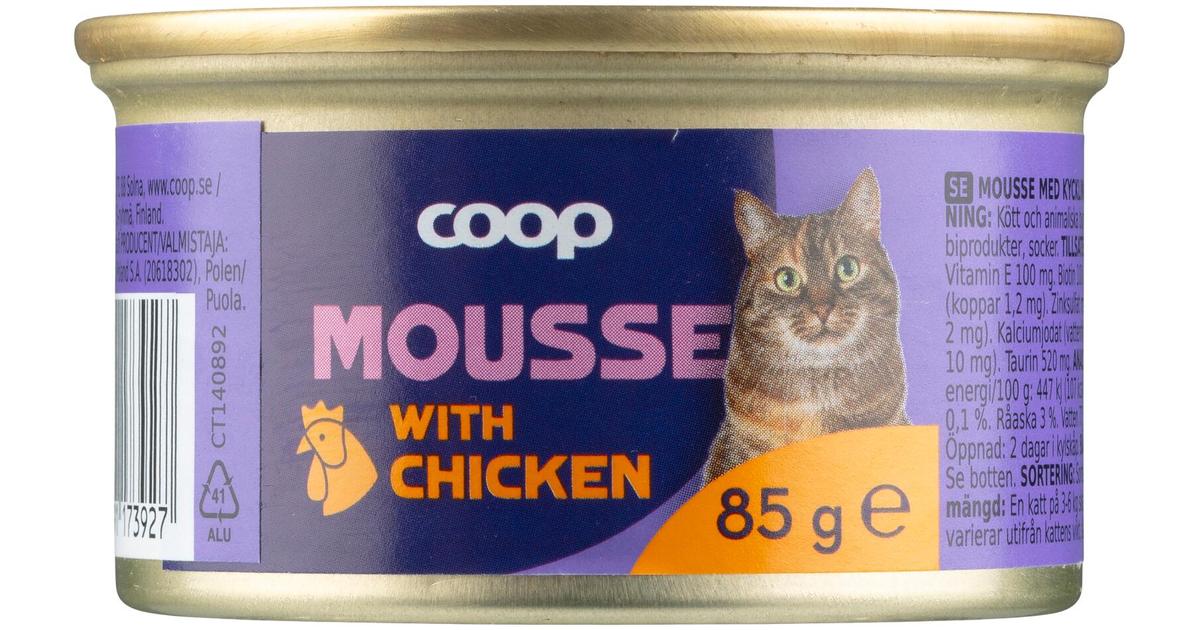 Coop Cat Wet Food Mini Can Mousse w/Chicken 85 g e | S-kaupat ruoan ...