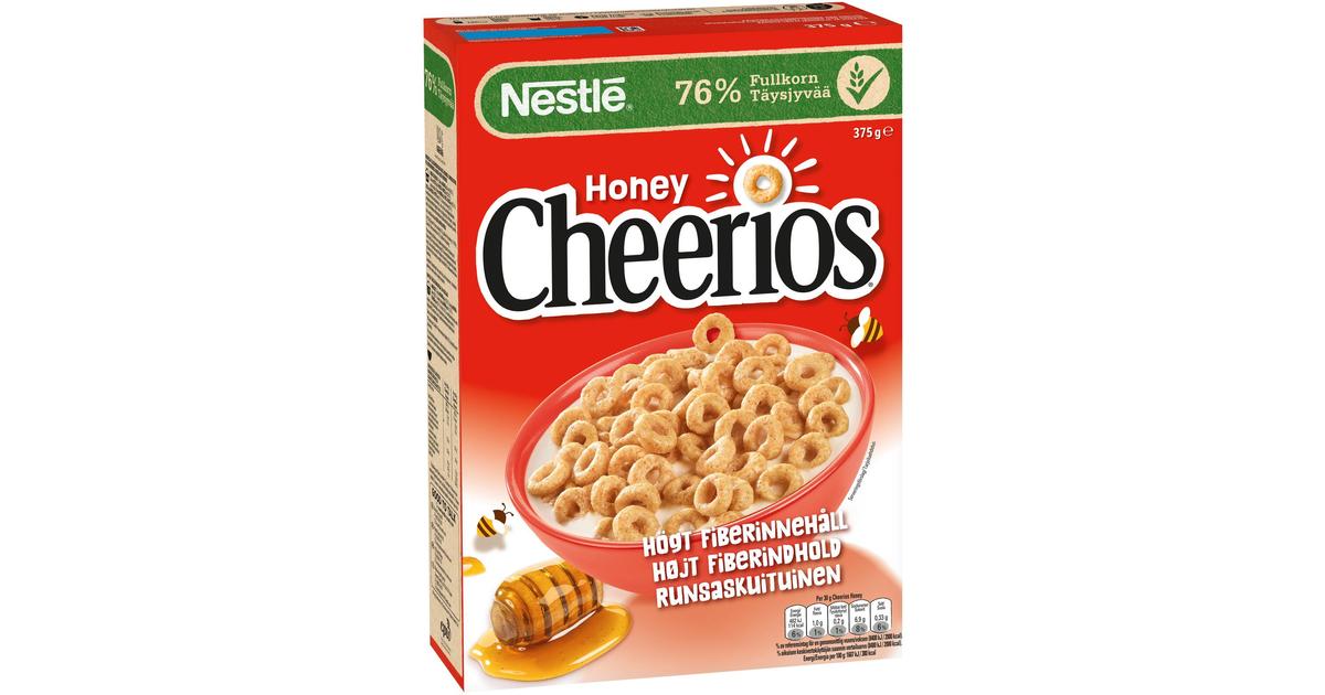 Nestlé Cheerios 375g Honey rapeita täysjyvämuroja ja hunajaa | S-kaupat ...