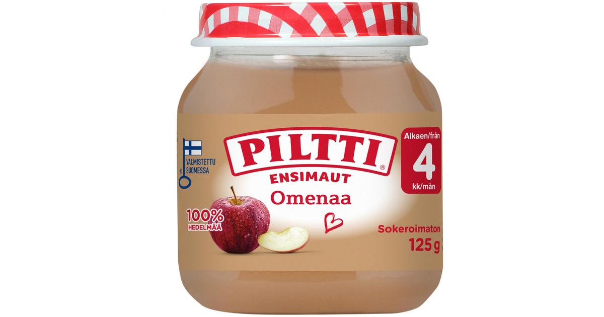 Piltti Ensimaut 125g Omenaa hedelmäsose 4kk | S-kaupat ruoan verkkokauppa