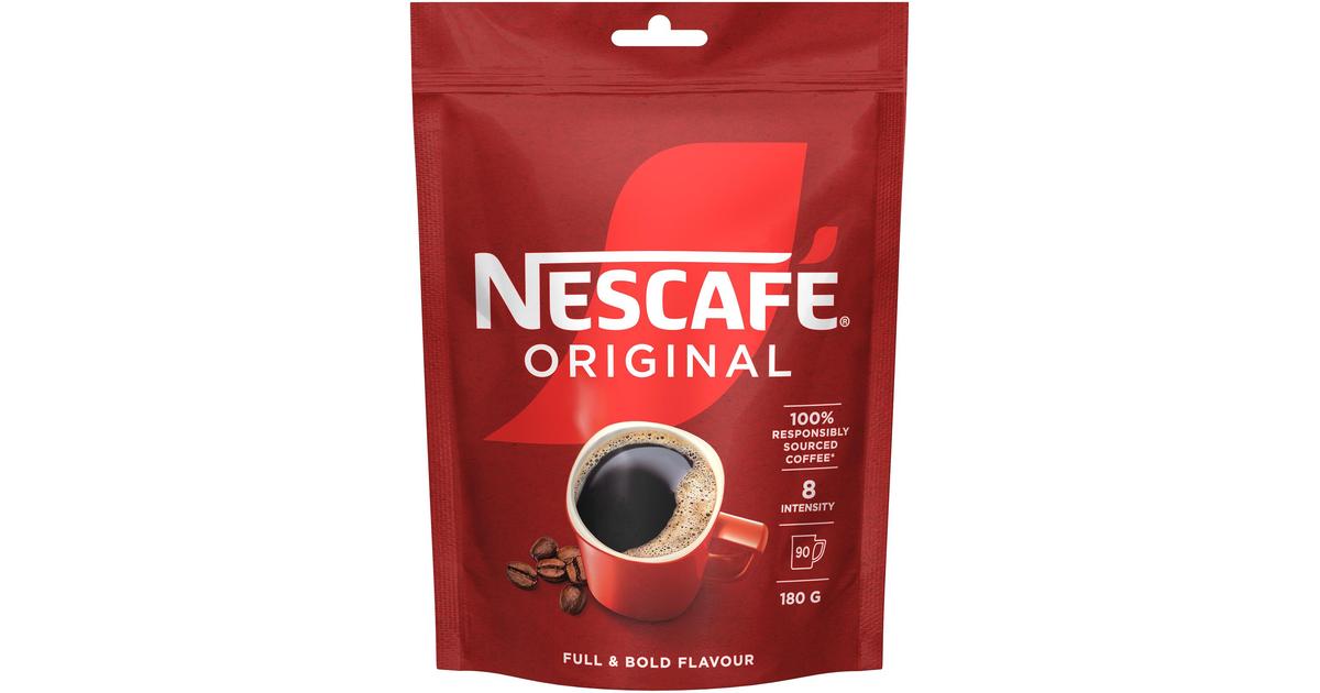 Nescafé Original 180g pikakahvi täyttöpussi | S-kaupat ruoan verkkokauppa