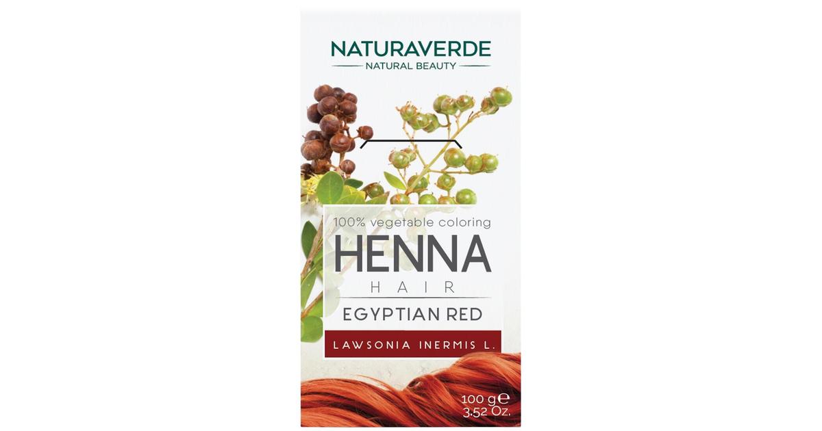 Naturaverde Henna 100% Vegetable Coloring Egyptian Red hiusväri | S ...