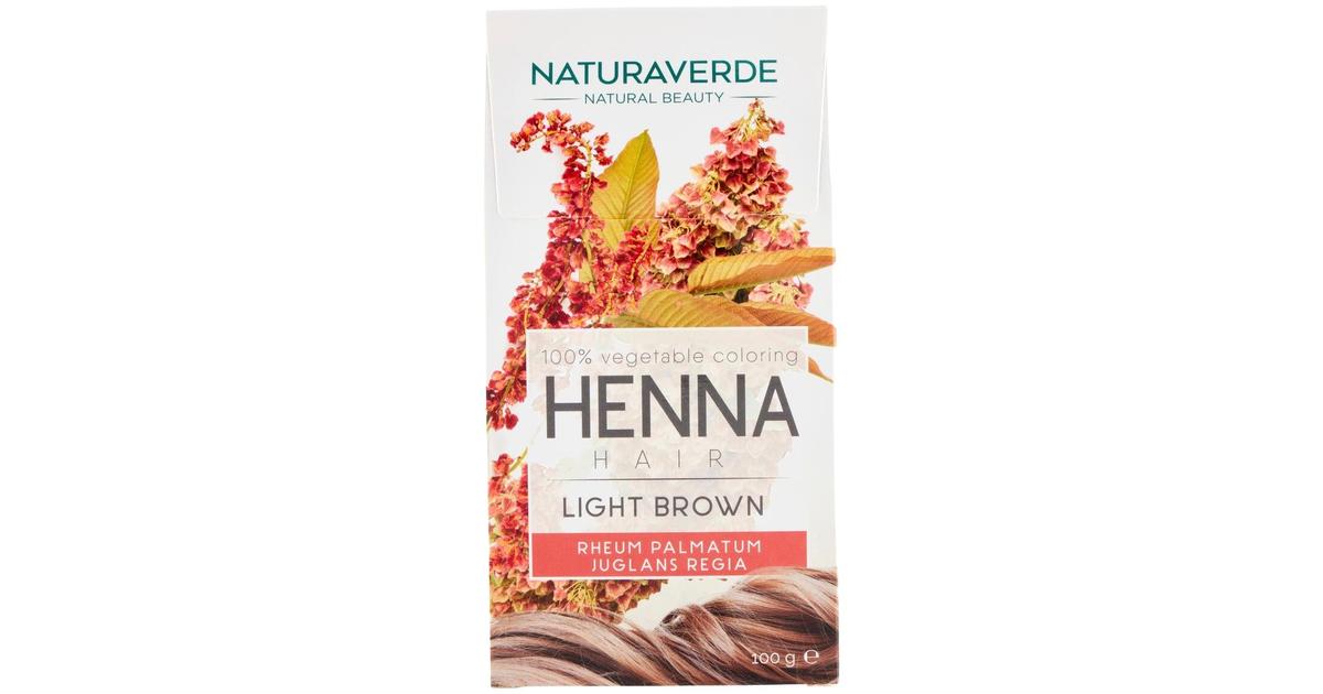 Naturaverde Henna 100% Vegetable Coloring Light Brown hiusväri | S ...
