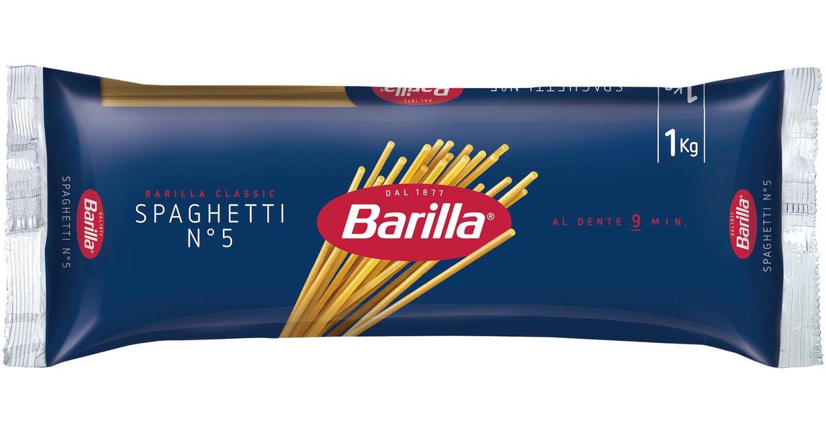 Barilla Spaghetti n.5 durumvehnästä valmistettu pasta 1kg | S-kaupat ...