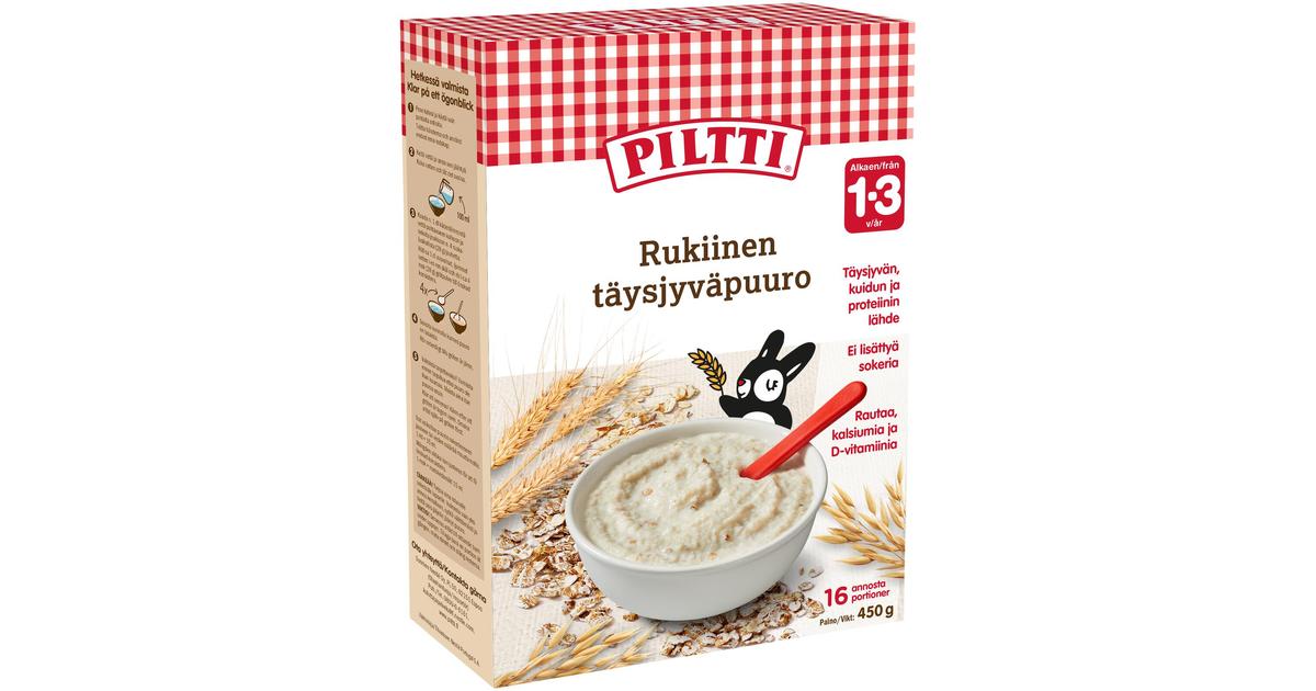 Piltti 450g Rukiinen täysjyväpuurojauhe 1-3v | S-kaupat ruoan verkkokauppa