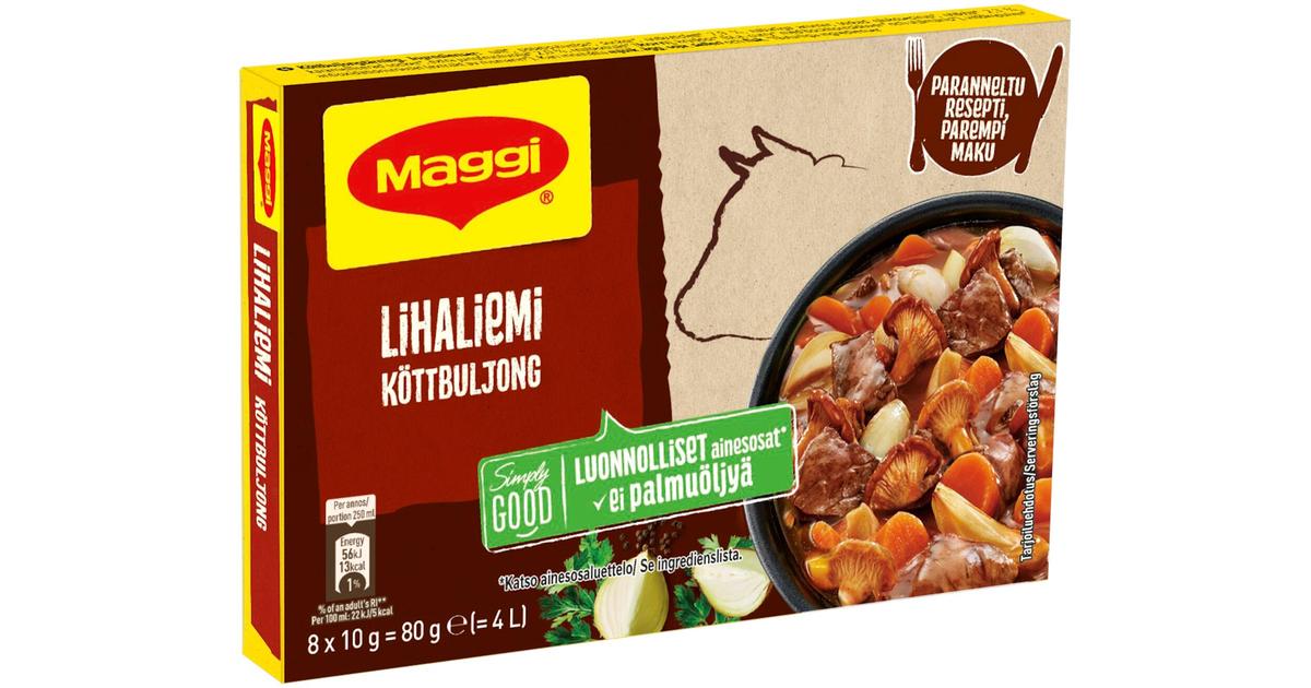 Maggi 80g Lihaliemi 8 palaa | S-kaupat ruoan verkkokauppa