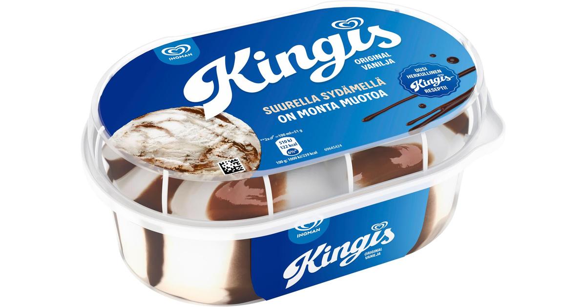 Ingman Kingis Vanilja-Suklaamuru Jäätelööpakkaus 850 ML | S-kaupat ...