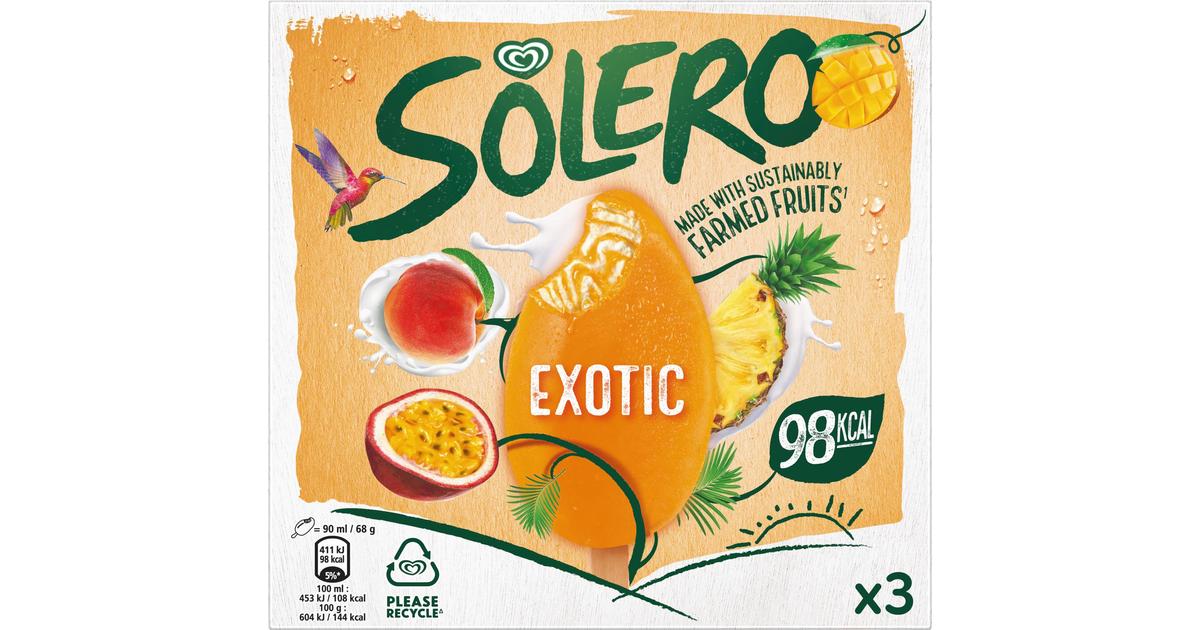 Solero Exotic Jäätelö Monipakkaus 270ml/204g 3 kpl | S-kaupat ruoan ...